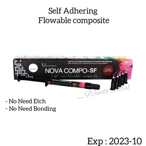 Jual Composite Flowable Tanpa Bonding Nova Composit Sf Low Shrinkage Shopee Indonesia