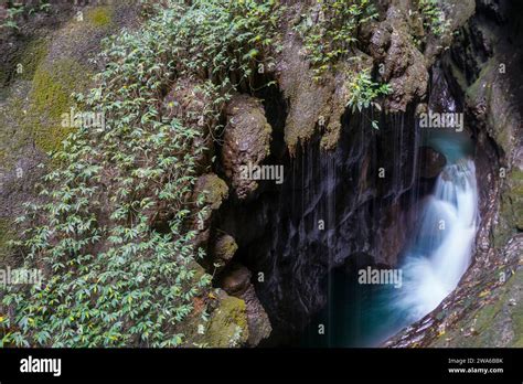 Karst Terrain Features There Are Fast Streams And Small Pools In The