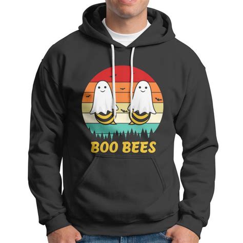 Boo Bees Ghost Halloween Quote V2 Hoodie Monsterry