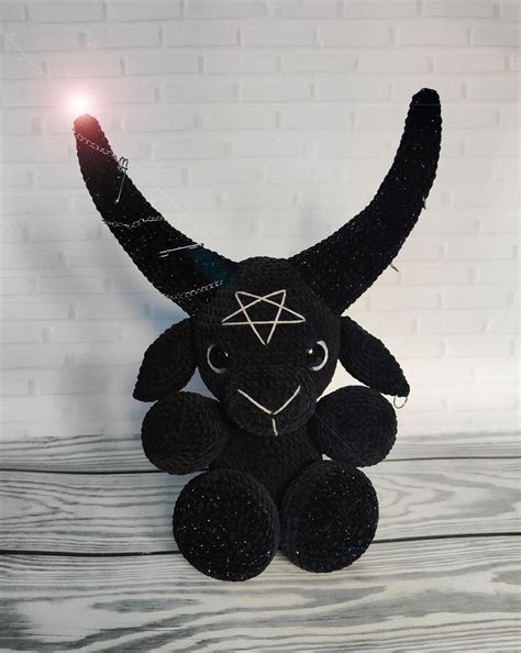 Baphomet Plush Baphomet Occult Toy Satanic Etsy
