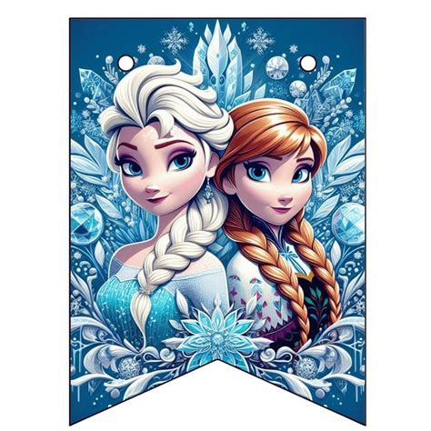 Frozen Birthday Banner Mr Alphabets Frozen Birthday Banner