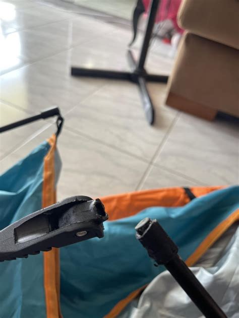 Broken Tent Joint R Camping