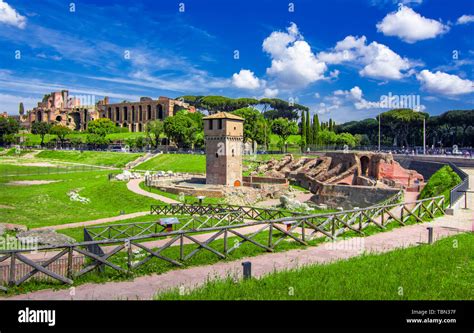 Rome Italy Circus Maximus In A Sunny Summer Day The Circus Maximus