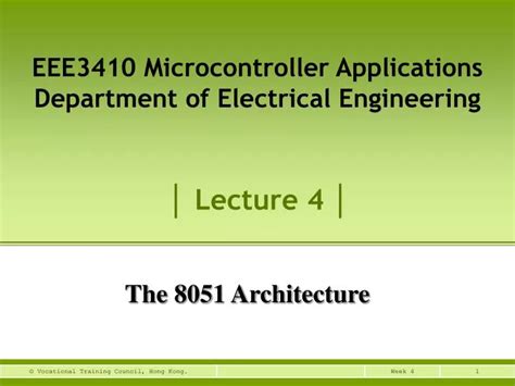 Ppt Eee3410 Microcontroller Applications Department Of Electrical