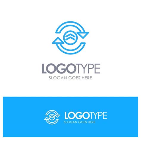 Arrow Refresh Reload Computing Blue Logo Line Style 19121904 Vector Art At Vecteezy