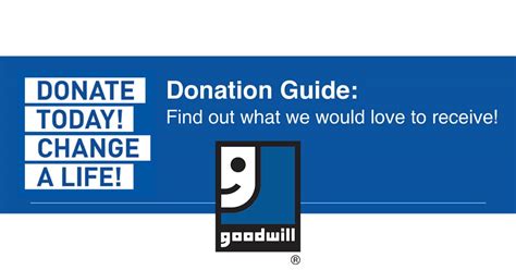 Donation Guide ★ Goodwill Industries Of Alberta