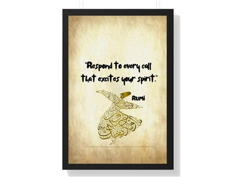 Rumi 12 Quote Rumi 12 Wall Art Quote Poster Literary Print Respond