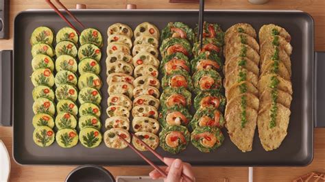 추석 분위기 살리는 알록달록 4색 모둠전 삼성 인덕션 더 플레이트로 쉽게 만들기 Youtube