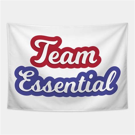 Team Essential Cursive Team Essential Tapestry Teepublic