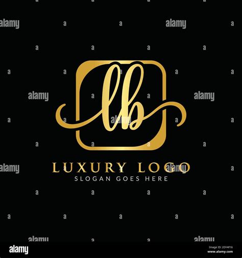 Initial Lb Letter Logo Design Vector Template Luxury Letter Lb Logo Design Stock Vector Image