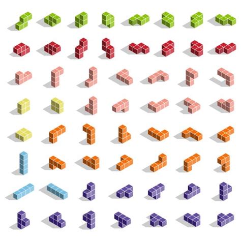 Tetris Shapes Vector Images Over 500