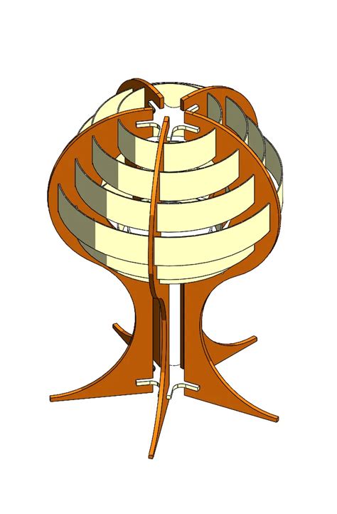 Mcm Layered Lamp By Cloud Makerworld Download Free 3d Models