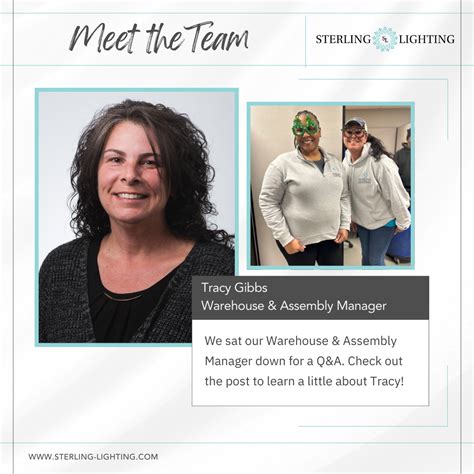 Meet The Team Tracy Gibbs Warehouse And Assembly Manager Sterling