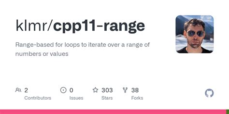 GitHub Klmr Cpp11 Range Range Based For Loops To Iterate Over A Range Of Numbers Or Values