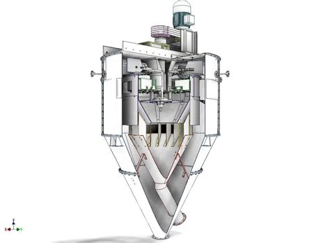Air Classifier Air Separator Free 3d Model Cgtrader