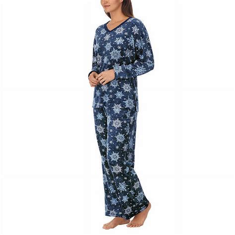 Nautica Womens 2 Piece Cozy Fleece Pajama Sleepwear Set