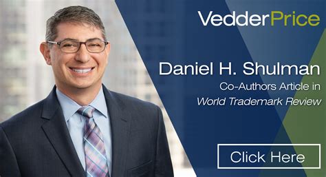Daniel H Shulman Co Authors Article In World Trademark Review Publications Vedder Thinking