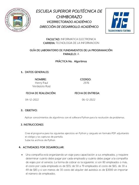 Trabajo De Python Pdf Informática