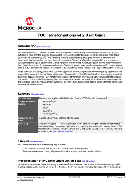 Foc Transformations Ug Pdf System On A Chip Computing