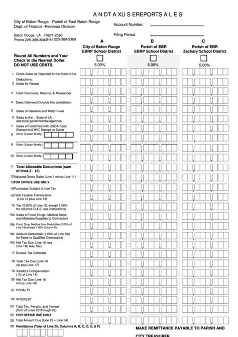 Sales And Use Tax Report Form State Of California Printable Pdf Download