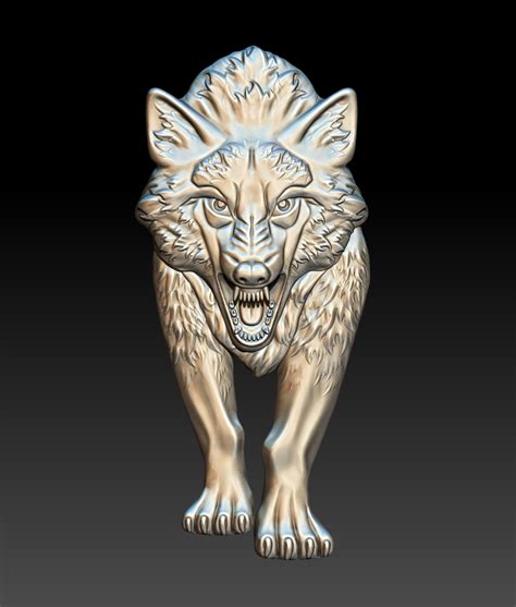 3d Model Stl Cnc Router File Wolf Inspire Uplift