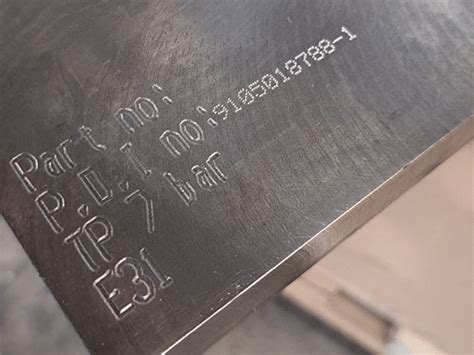 Dot Peen Marking Industrial Impact Marking Technomark