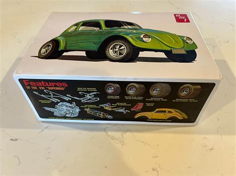 Retro Vintage Amt Superbug Beetle Model Car Kit 125 Scale Mancave