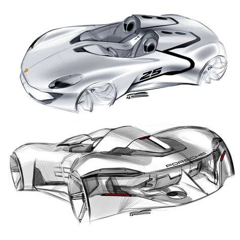 Porsche Concept Design Sketches By Grigory Butin Concept Cars Car Design Sketch Car Drawings