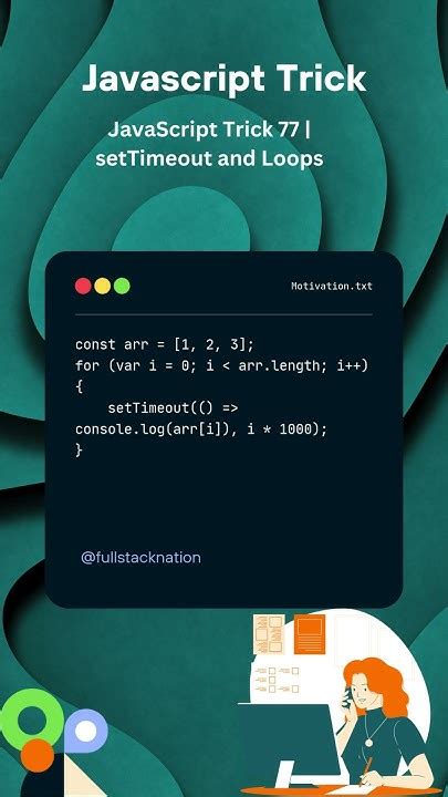 Javascript Trick 77 Settimeout And Loops Shorts Viral Tricks