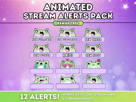 Animated Stream Alerts Twitch Alerts Obs Streamlabs Raid Alert Vtuber