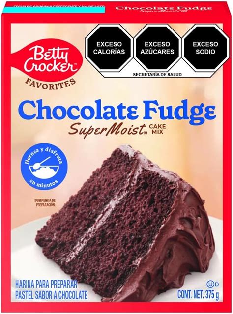 Betty Crocker Harina Para Pastel Sabor Chocolate Fudge 375 G Amazon