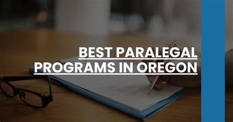 Best Paralegal Programs In Oregon Paralegal 101
