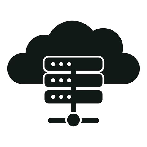 Cloud Data Server Icon Simple Vector Internet Provider 36588220 Vector