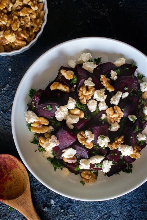 Roasted Beet And Walnut Salad Beet Salad Recipes Yummy Salad Recipes