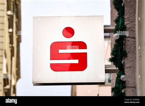 Augsburg Bavaria Germany November 18 2024 Sparkasse Logo On The
