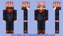 Yuji Itadori Jujutsu Kaisen Minecraft Skin