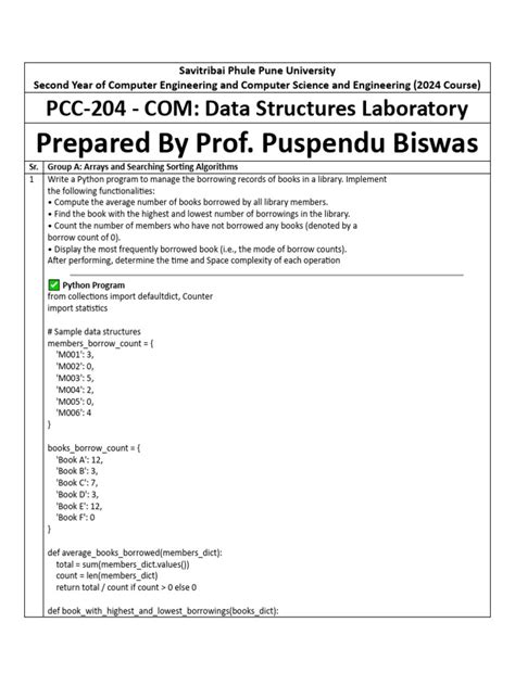 All Data Structures Laboratory Pattern 2024 Pdf Algorithms
