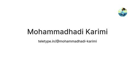 Mohammadhadi Karimi — Teletype