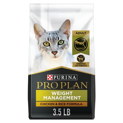 Purina Pro Plan Weight Management Dry Cat Food Chicken And Rice 35 Lb