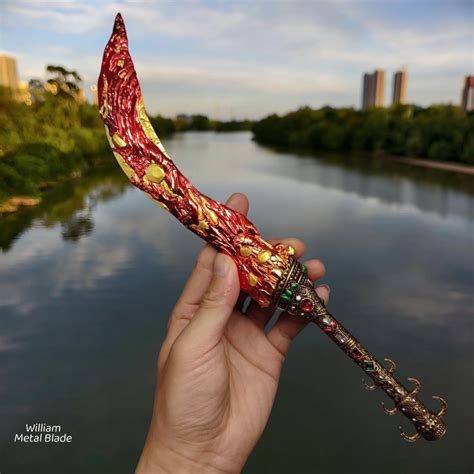 Metal Lava Knife Metal Mini Replica Williammetalblade