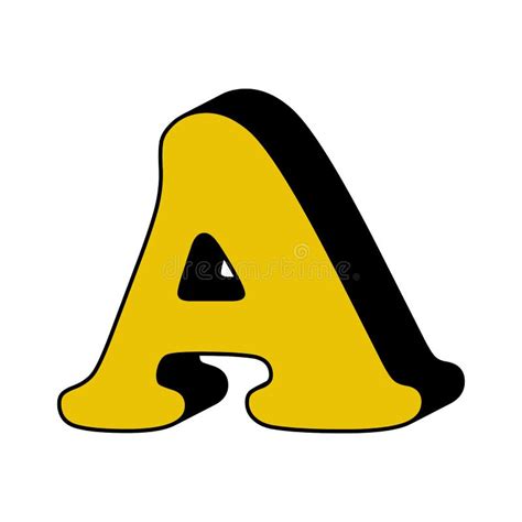 Letter A Alphabet 3d Icon Element Of 3d Color Alphabet For Mobile Concept And Web Apps Stock