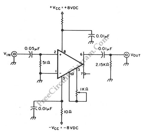Pre Amplifier Circuit For Oscilloscope Electronic Circuit Diagram