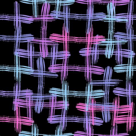 Bright Fun Multi Color Check Pattern Seamless Repeat Bright Fun Small
