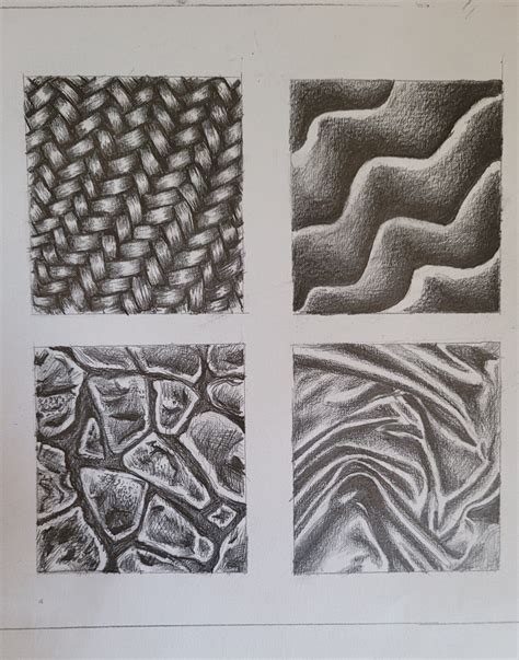 Texture Line Drawing Techniques Worksheet Pdf For Free At Artofit