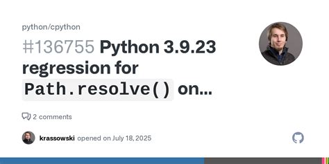 Python Regression For Path Resolve On Windows With WinError Issue