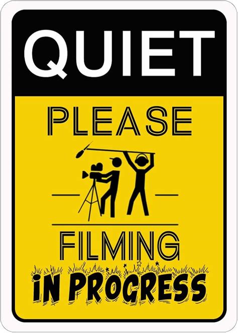 Quiet Please Filming In Progress Collapsible Sign Issue 158 Monocle