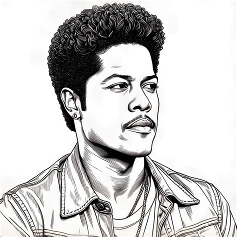 Best Bruno Mars Coloring Pages Free Printable Pdf
