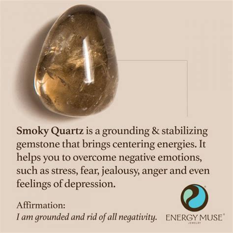 Smoky Quartz Healing Stone Smoky Quartz Pendant Meaning Smoky Quartz