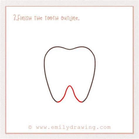 How To Draw A Tooth Emily Drawing