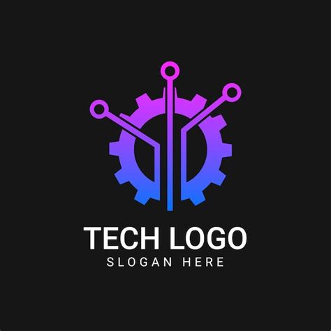 Premium Vector Tech Logo With Gear Icon Design Vector Template